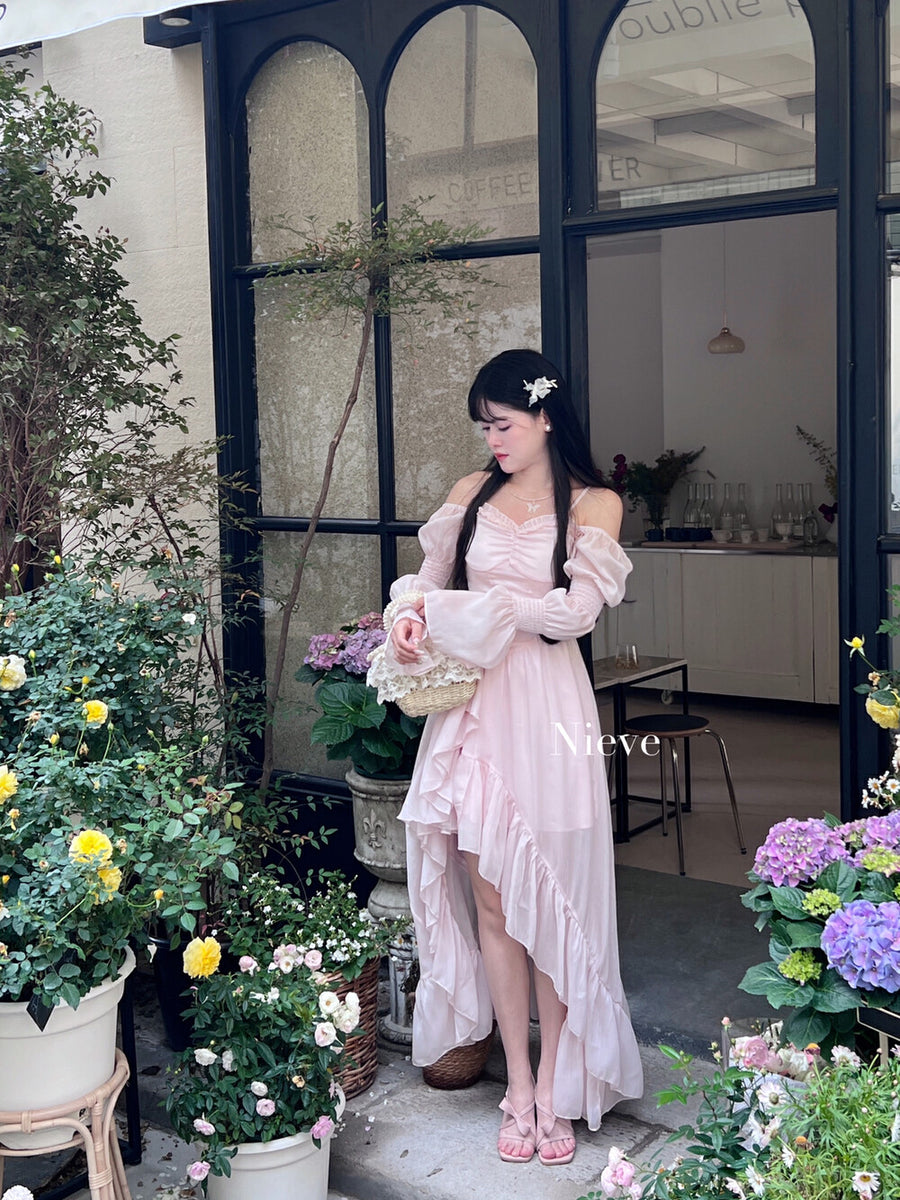 Princess Slim Irregular Hem Dress
